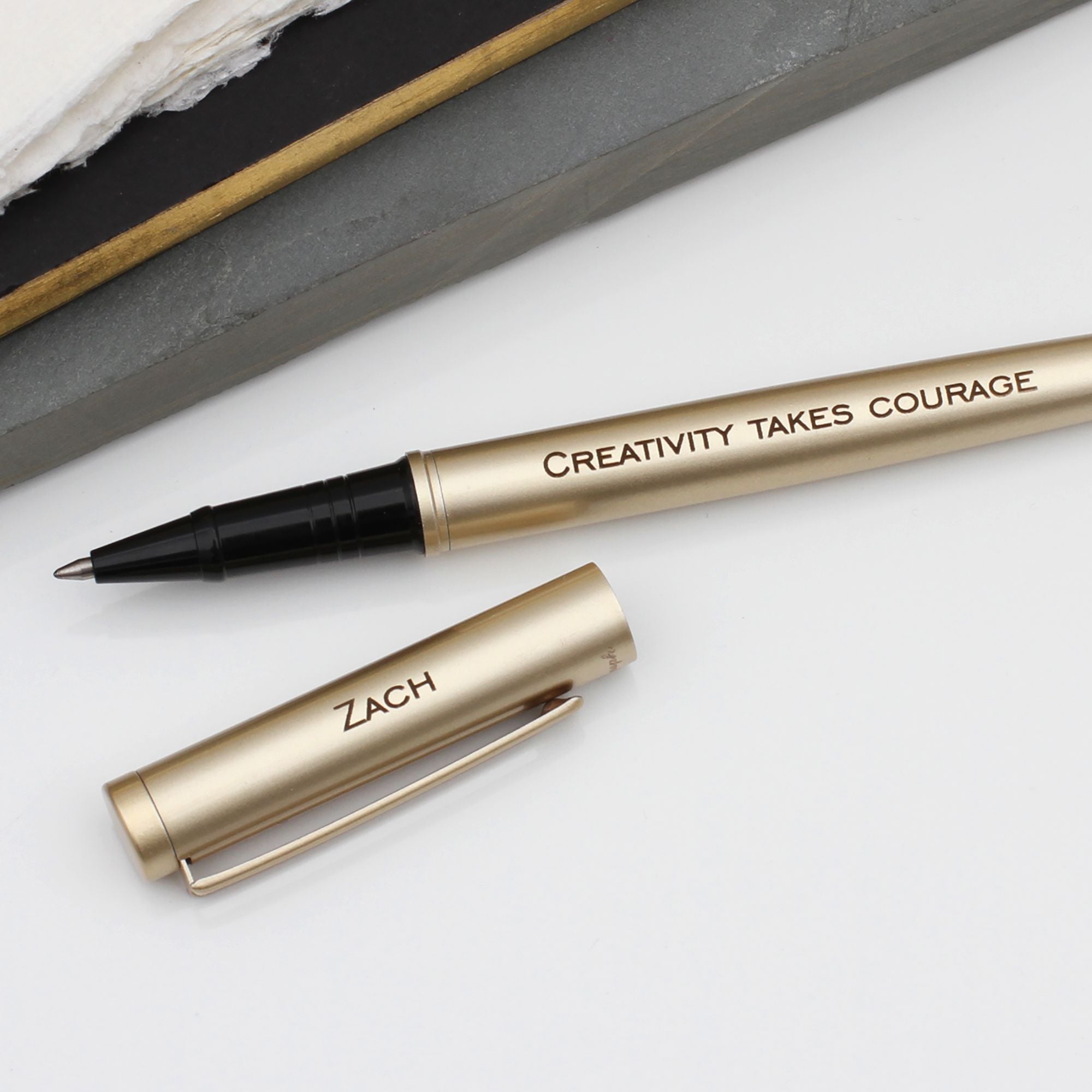 Personalised Lilac Or Gold Ballpoint Pen – Hurley Burley