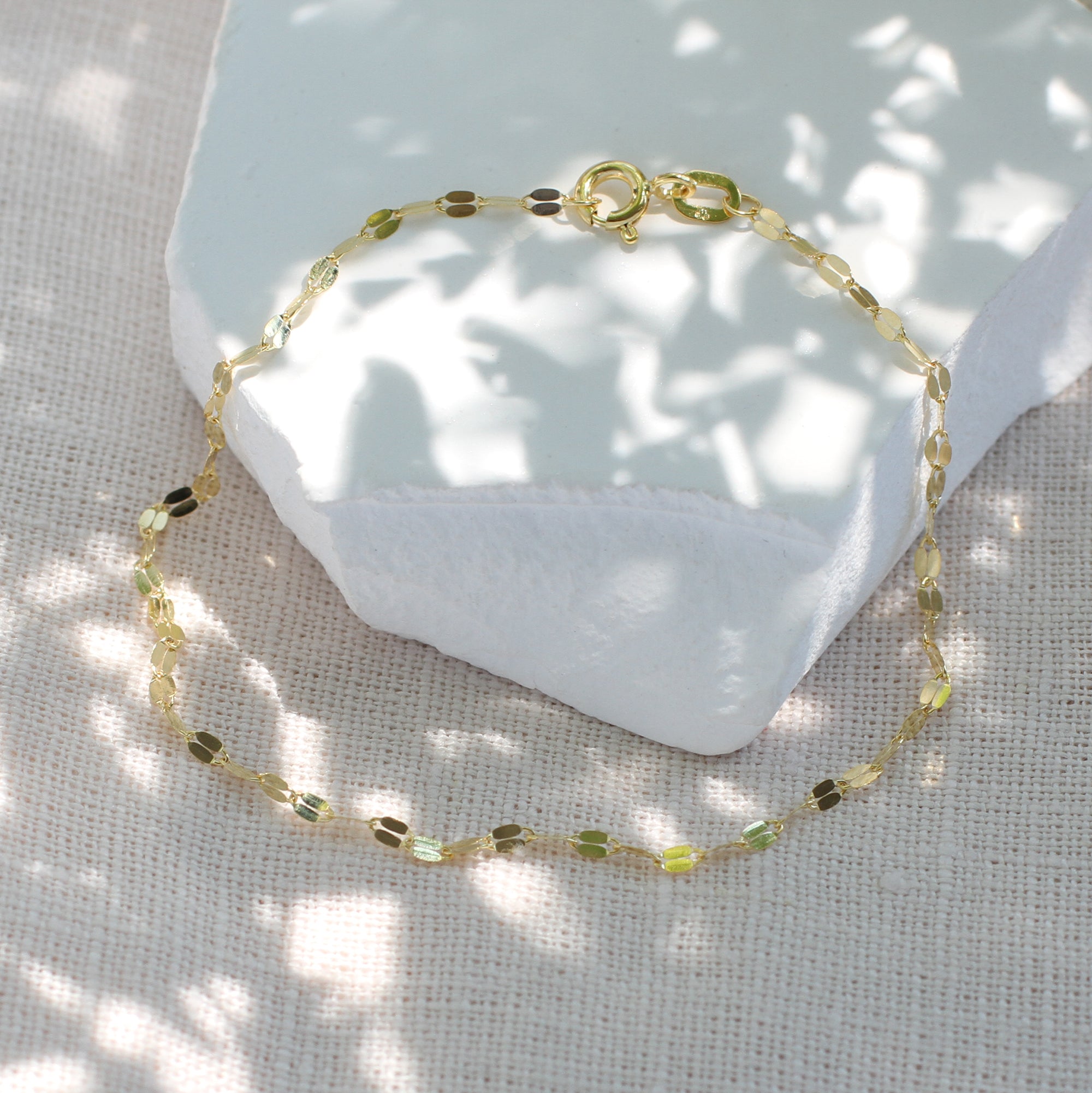 9ct Yellow Gold Forzatina Chain Bracelet – Hurley Burley